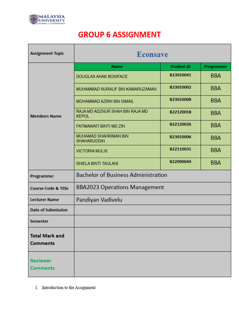 Econsave Cash & Carry SDN BHD | PDF | Supply Chain | Supply Chain Management
