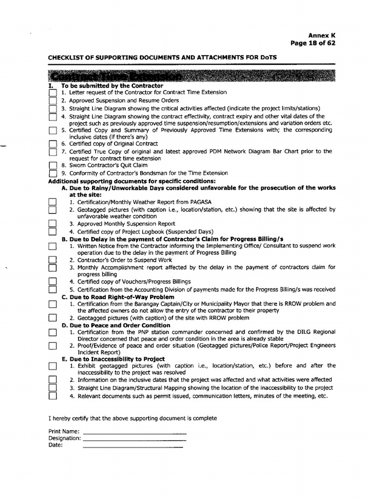 DPWH Contract Time Suspension | PDF