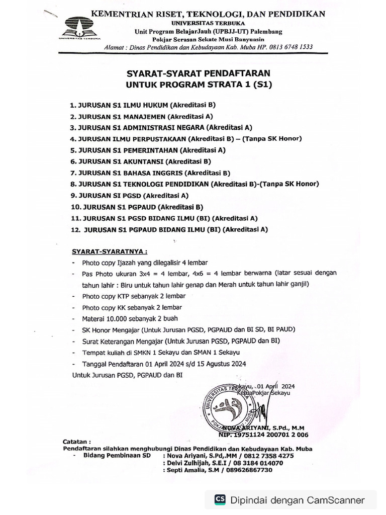 Pendaftaran Ut | PDF