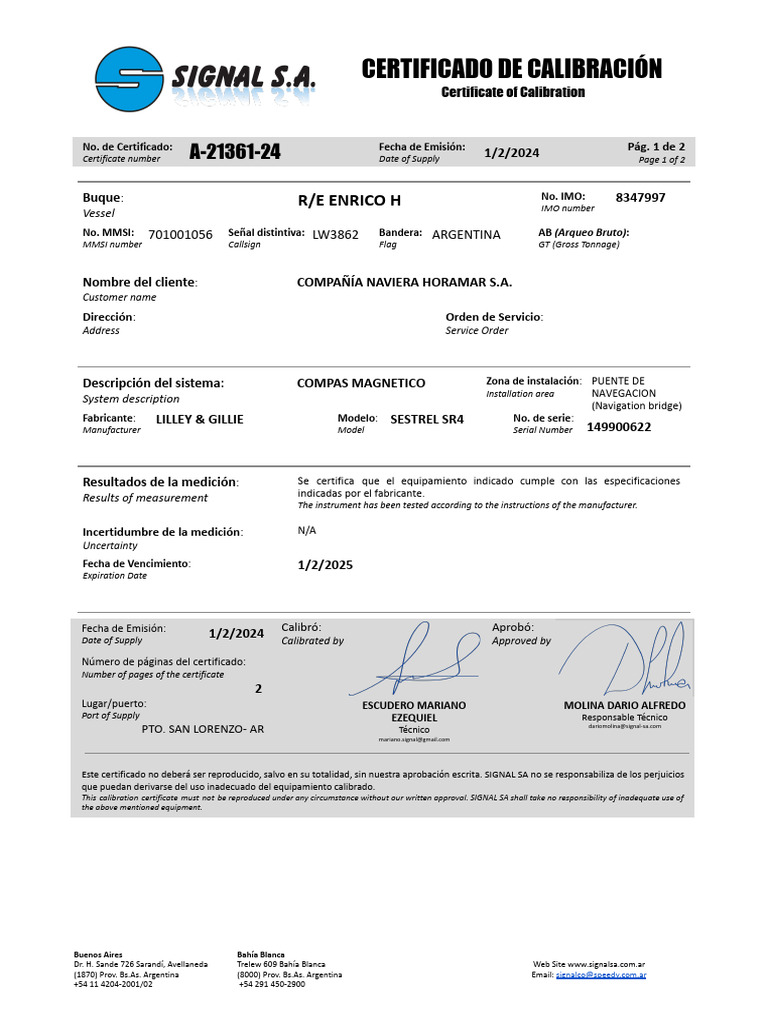 Certif. 0622 | PDF | Navegación