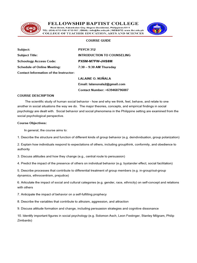 Psychology 320 | PDF | Social Psychology | Behavioural Sciences