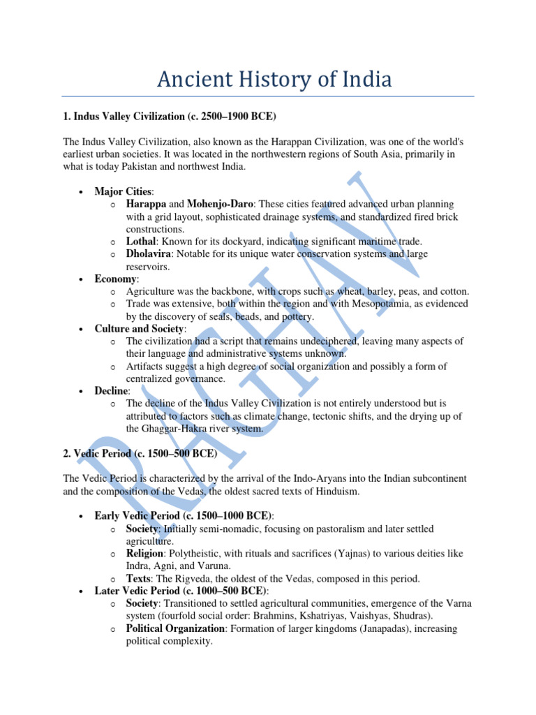 Ancient History of India | PDF