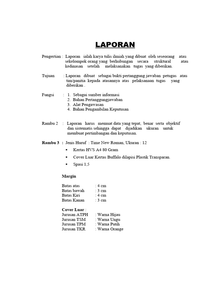 Panduan Penulisan Laporan Prakerin TPM | PDF | Komputer
