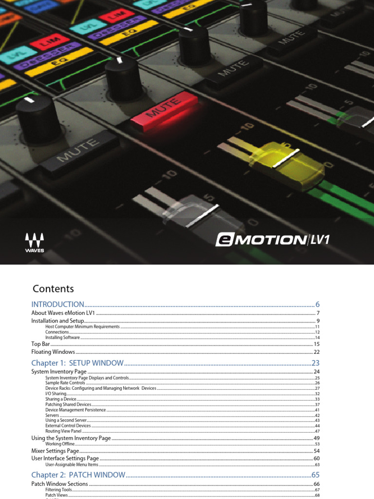 eMotion LV1 User Guide | PDF | Server (Computing) | Operating System