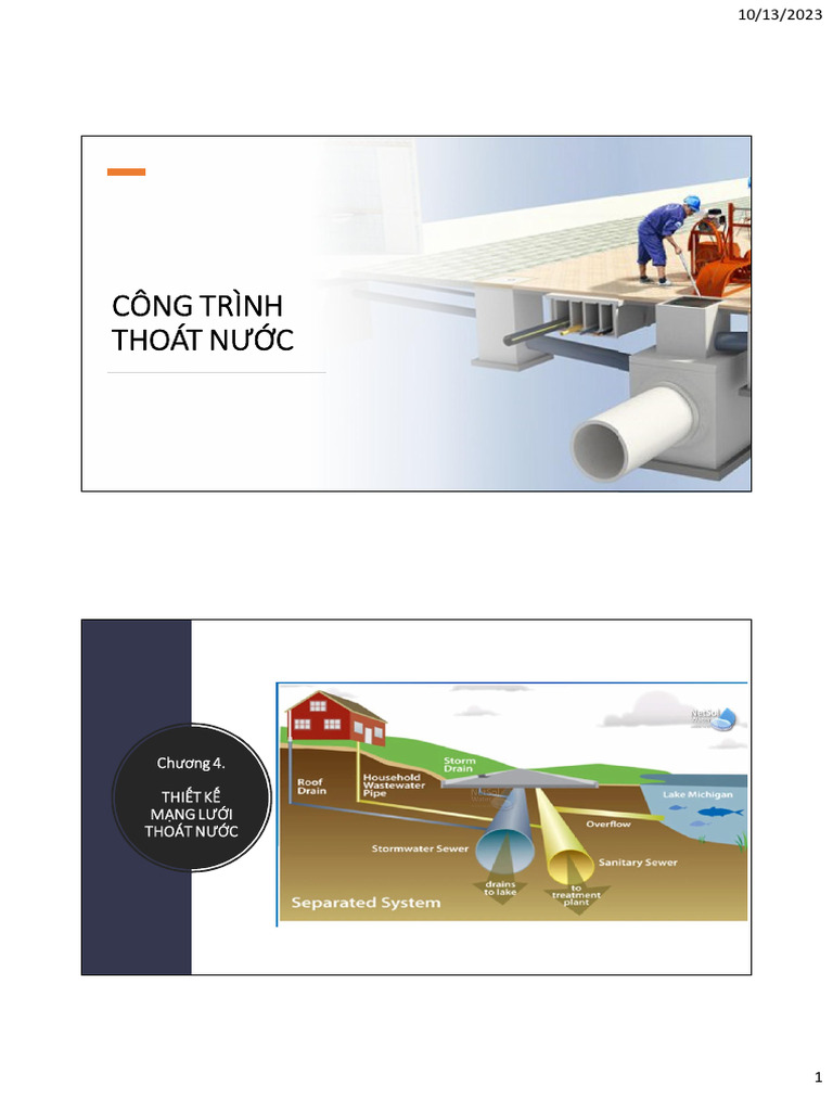 C4 - Thiet Ke Mang Luoi Thoat Nuoc - SV | PDF