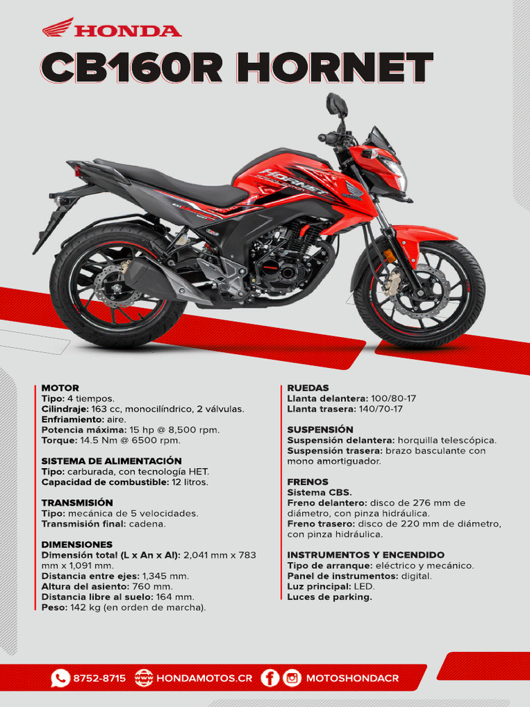FT CB160R Hornet | PDF