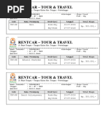 Contoh Nota dan Kwitansi Travel Mobil | PDF