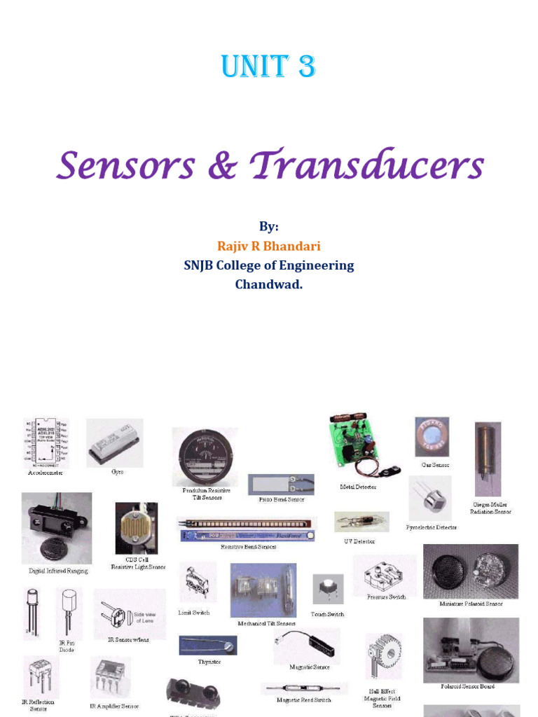 Unit 3 Sensor | PDF | Data Acquisition | Thermocouple