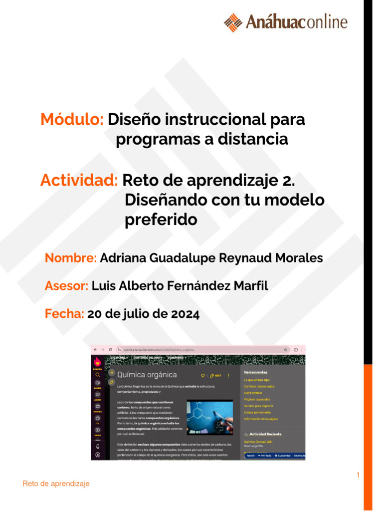 Módulo 2do Reto 2. Diseñando vers final | PDF | Moodle | Wiki