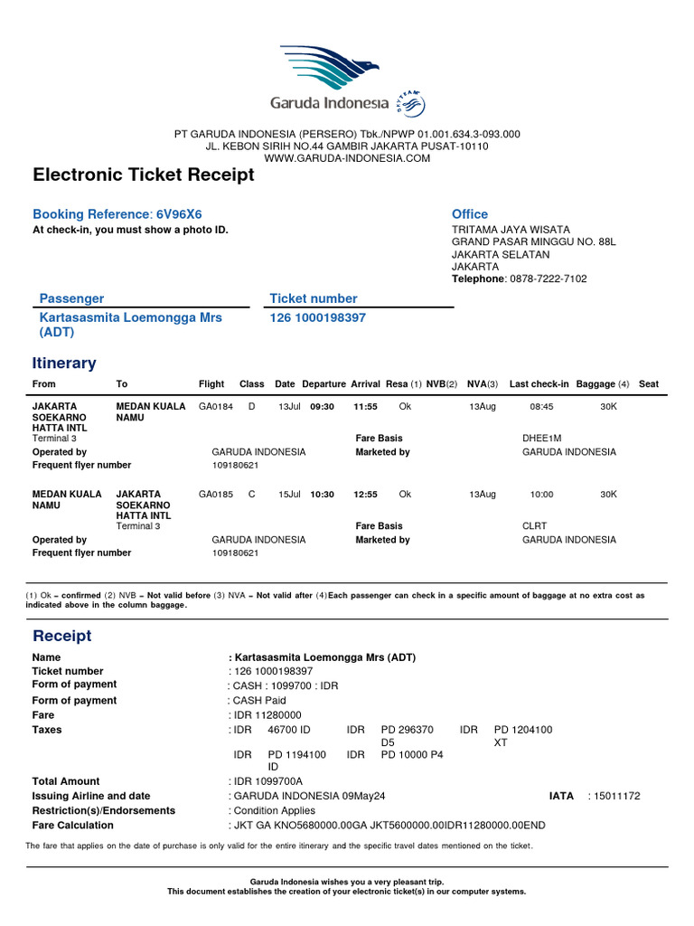 Your Electronic Ticket Receipt - 2024-07-23T114806.484 | PDF