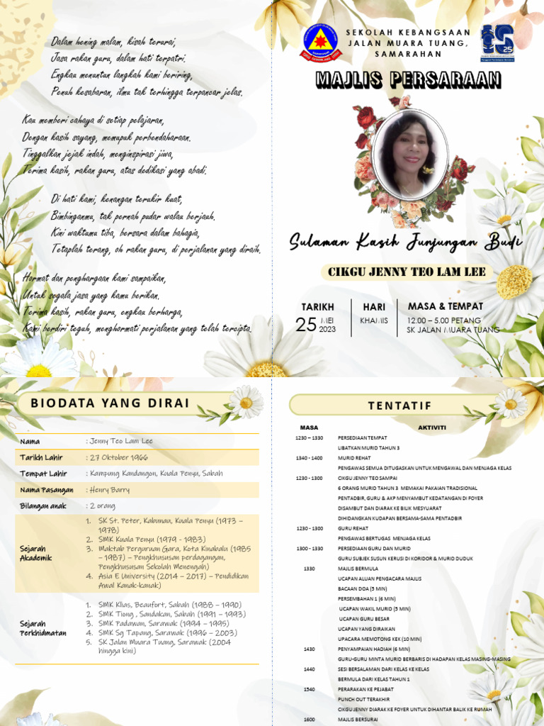 Buku Program Majlis Persaraan | PDF