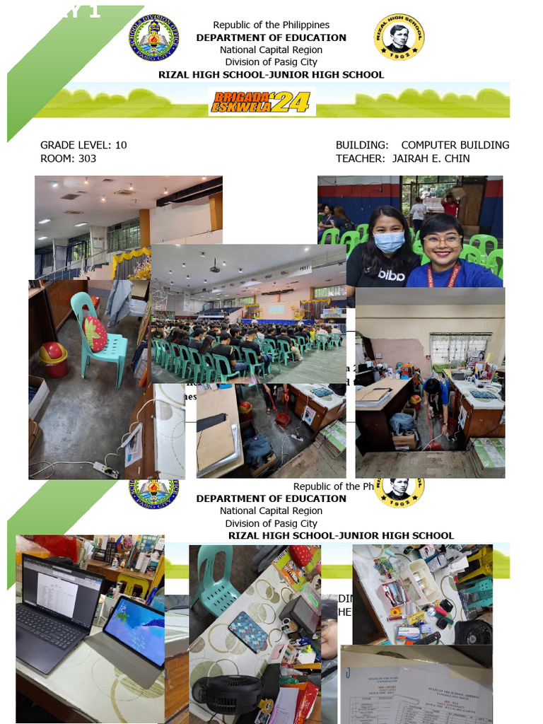 Brigada Eskwela-2024-Documentation-Template-Jhs | PDF | Metro Manila ...