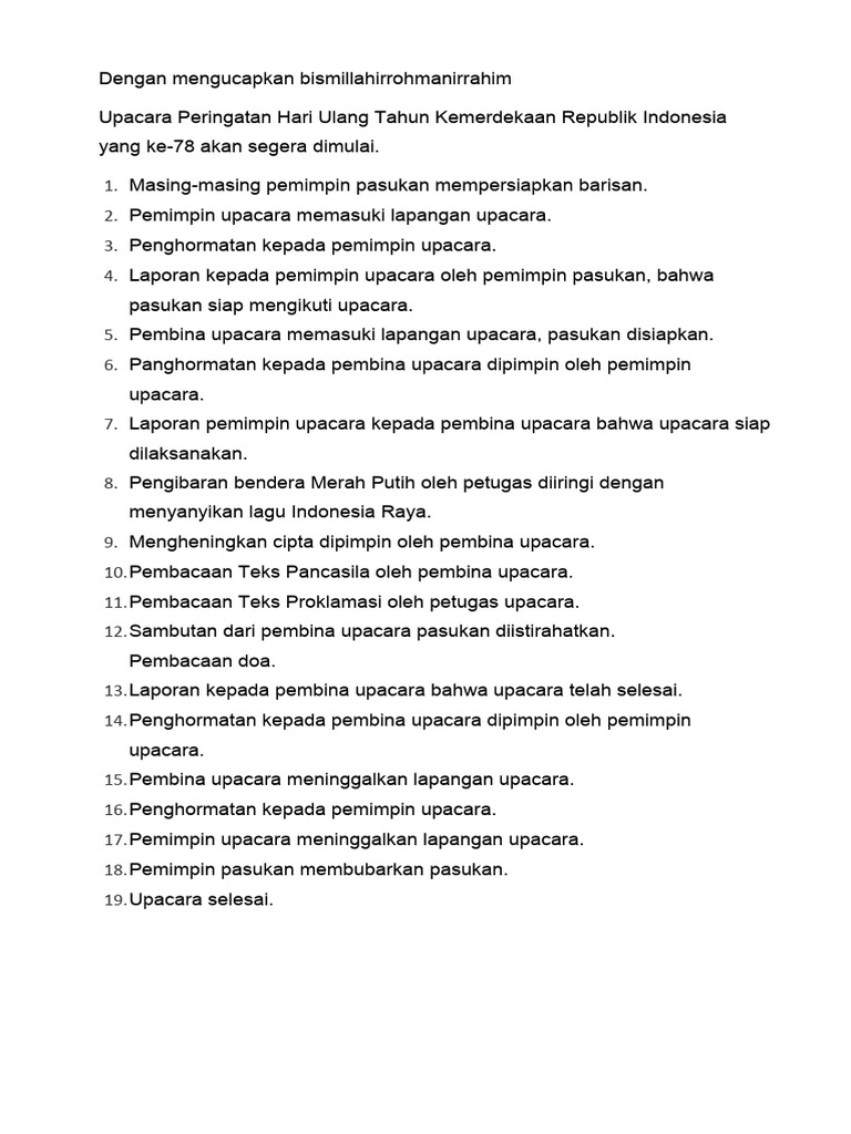 Teks Proklamasi | PDF