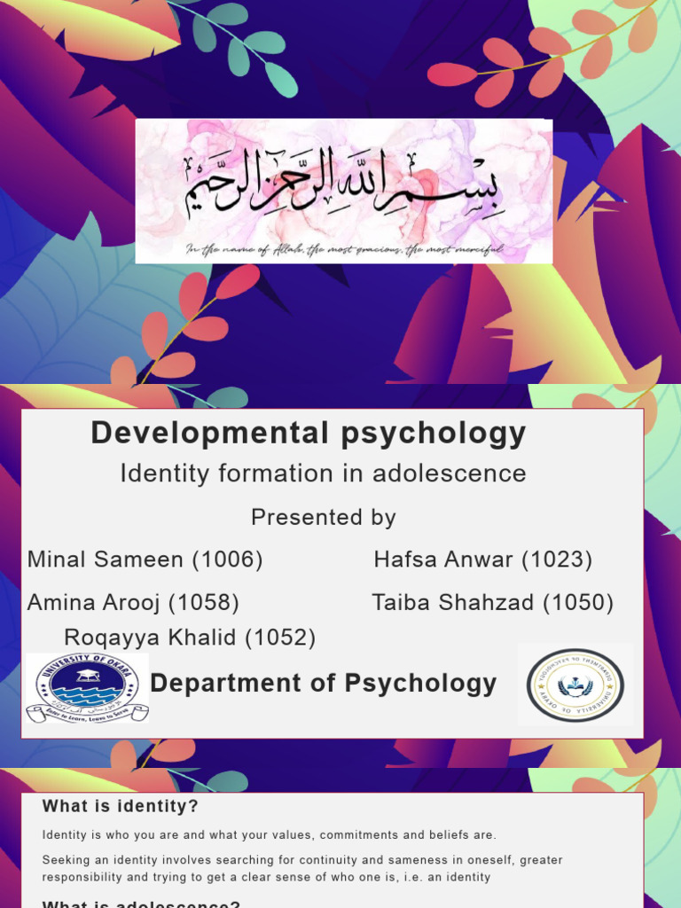 Adolescent Identity Formation Insights | PDF | Identity (Social Science ...