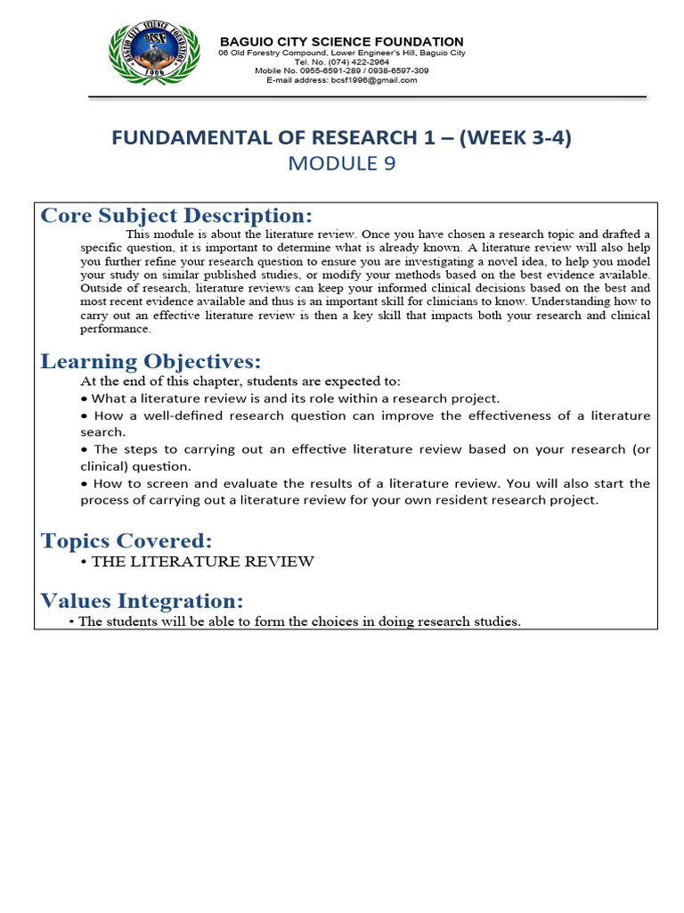 RESEARCH 9 WEEK 3-4 | PDF | Evidence Based Practice | Evidence Based Medicine