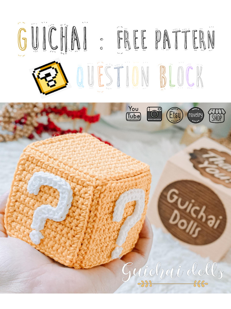 English-Guichai Pattern Question Block | PDF | Crochet | Yarn
