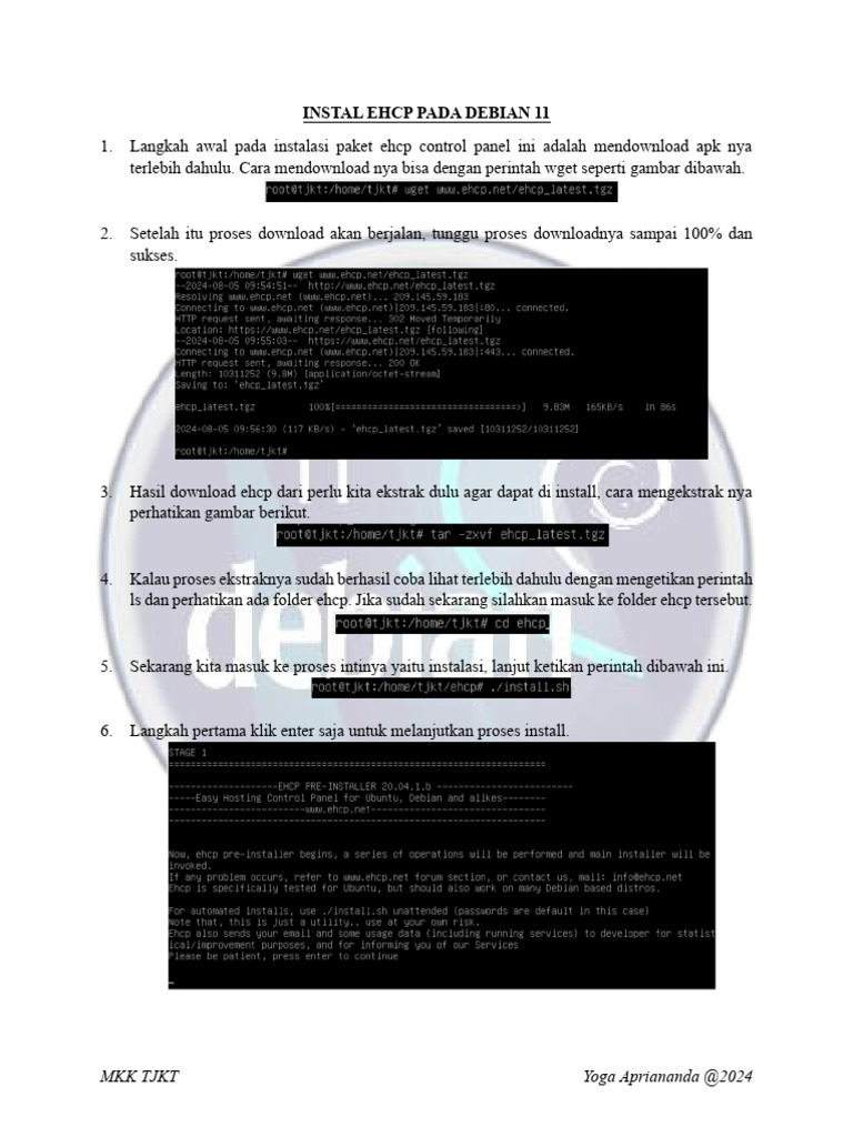 Instal Ehcp Pada Debian 11 | PDF