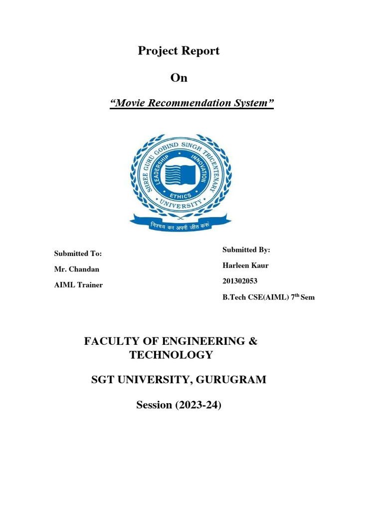 Project Report CP 7th | PDF | Computing | Information Technology