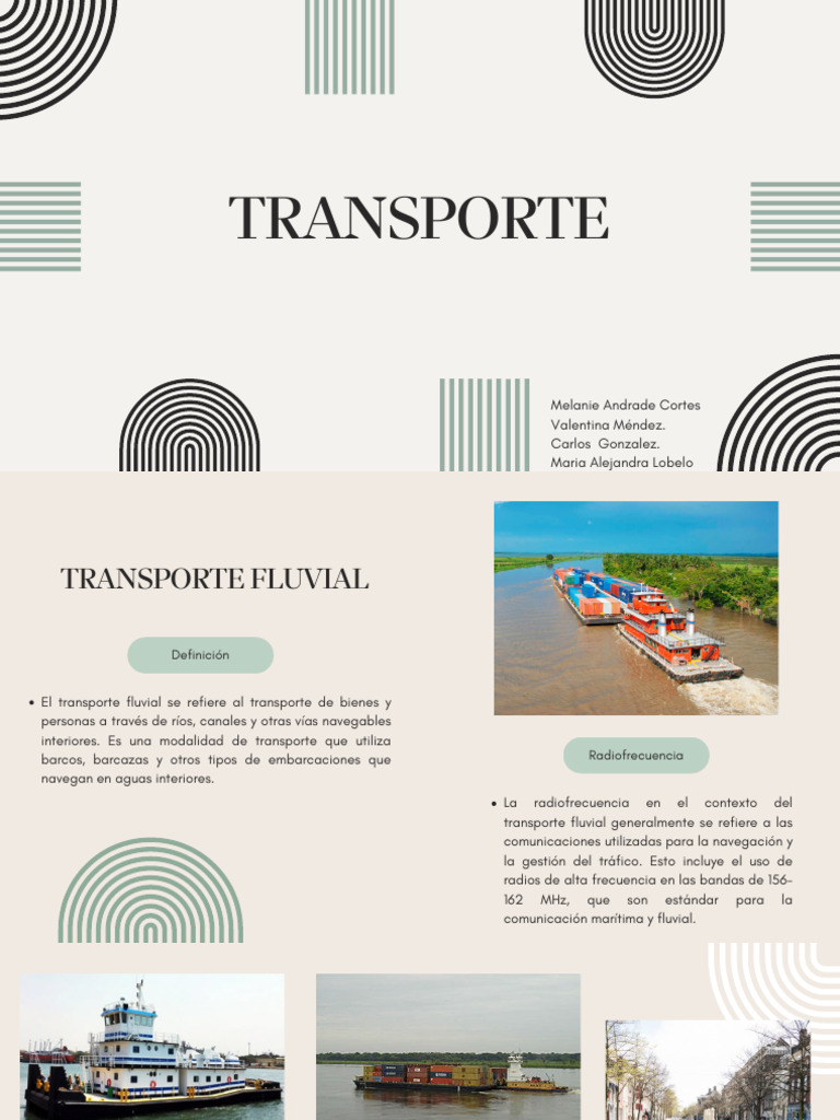 Transporte Fluvial y por Cable en Colombia | PDF | Transporte ...