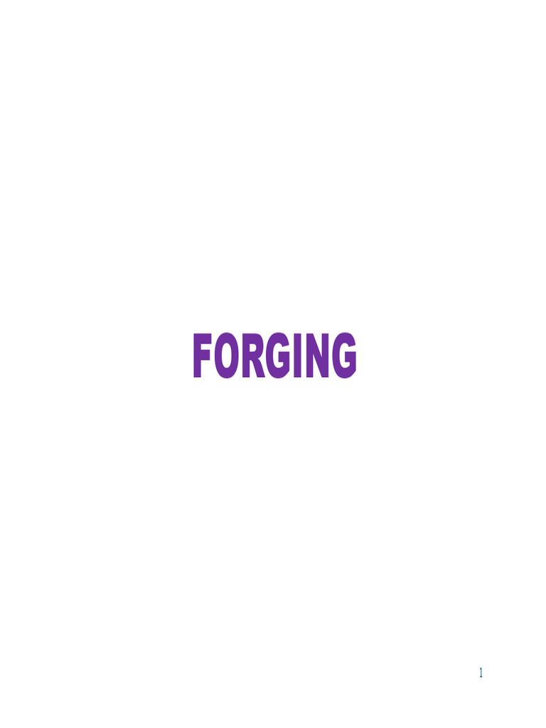 Forging Process for High-Strength Components | PDF | Forging | Stress ...