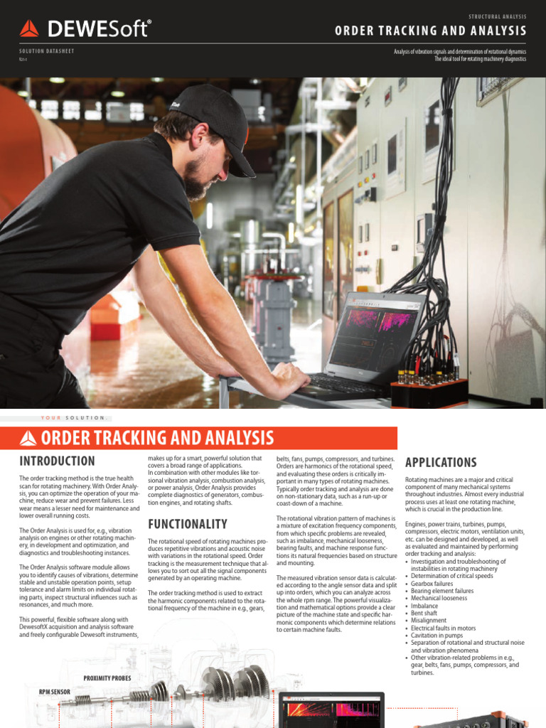 dewesoft-order-tracking-analysis-brochure-en | PDF | Machines | Decibel