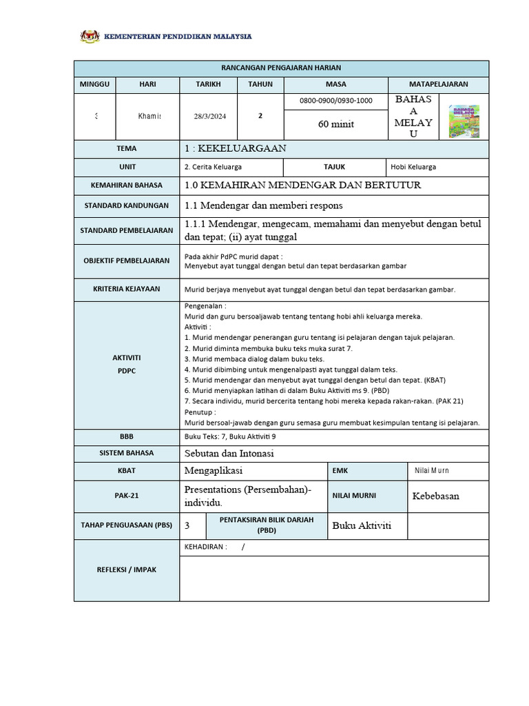RPH BM THN 2 V2 (Unit 2) | PDF