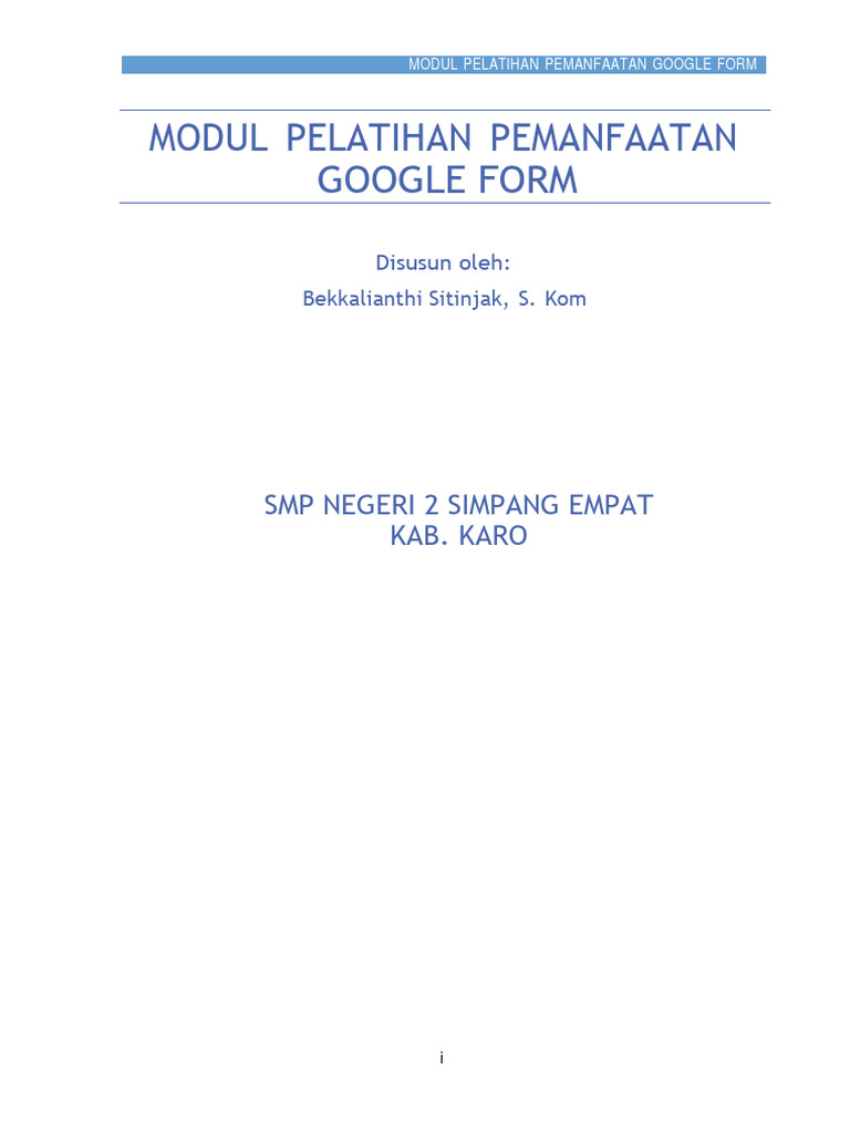 Perbedaan Google Form dan Google Sheet | PDF