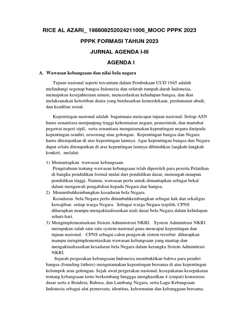 Jurnal Resume Rice Al Azari | PDF