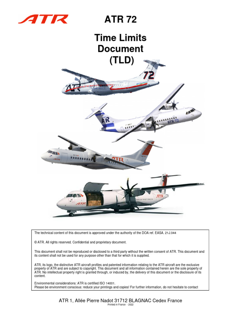 Time Limits R21 Atr72-212a | PDF | European Union | Aviation