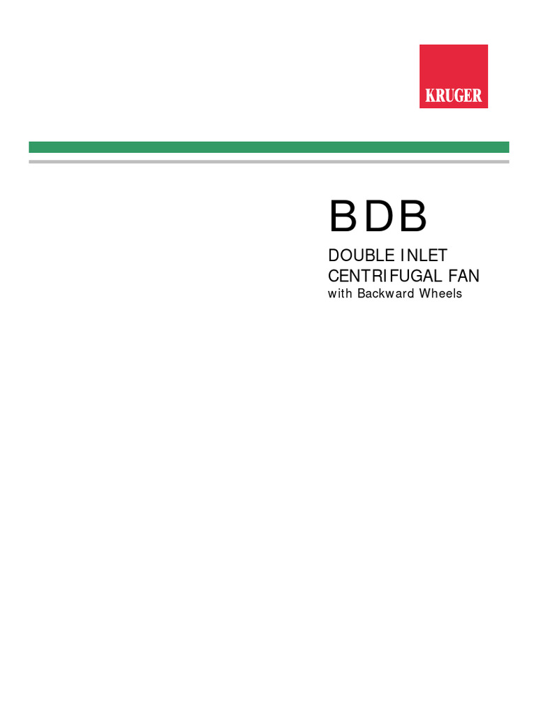 BDB Series - Double Inlet Centrifugal Fan - Backward Wheels - Product ...