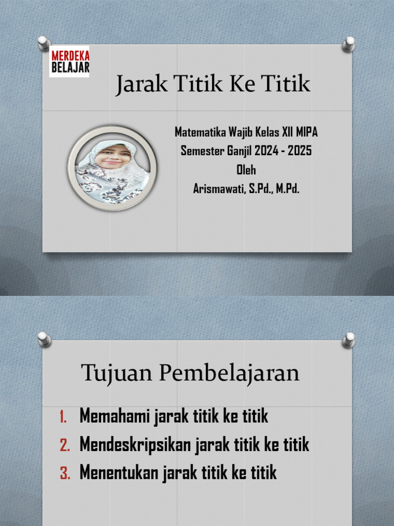 Jarak Titik Ke Titik | PDF