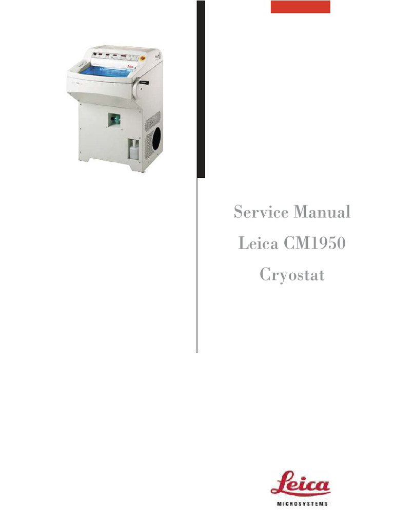 Leica cm1950 CM 1950 Service Manual | PDF