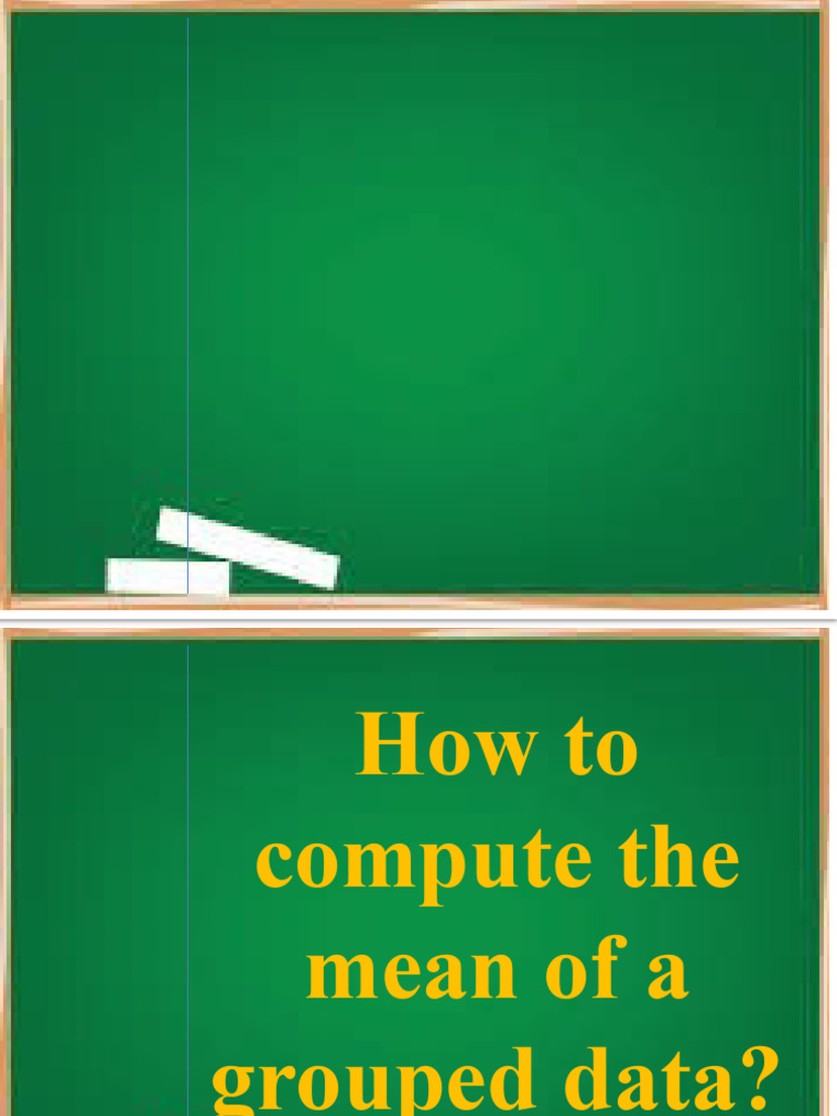 Mean of Grouped Data | PDF