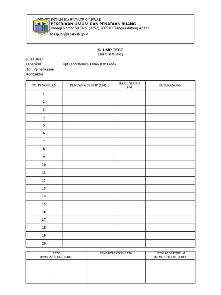 Blanko Slump Tes | PDF | Griya & Taman | Komputer