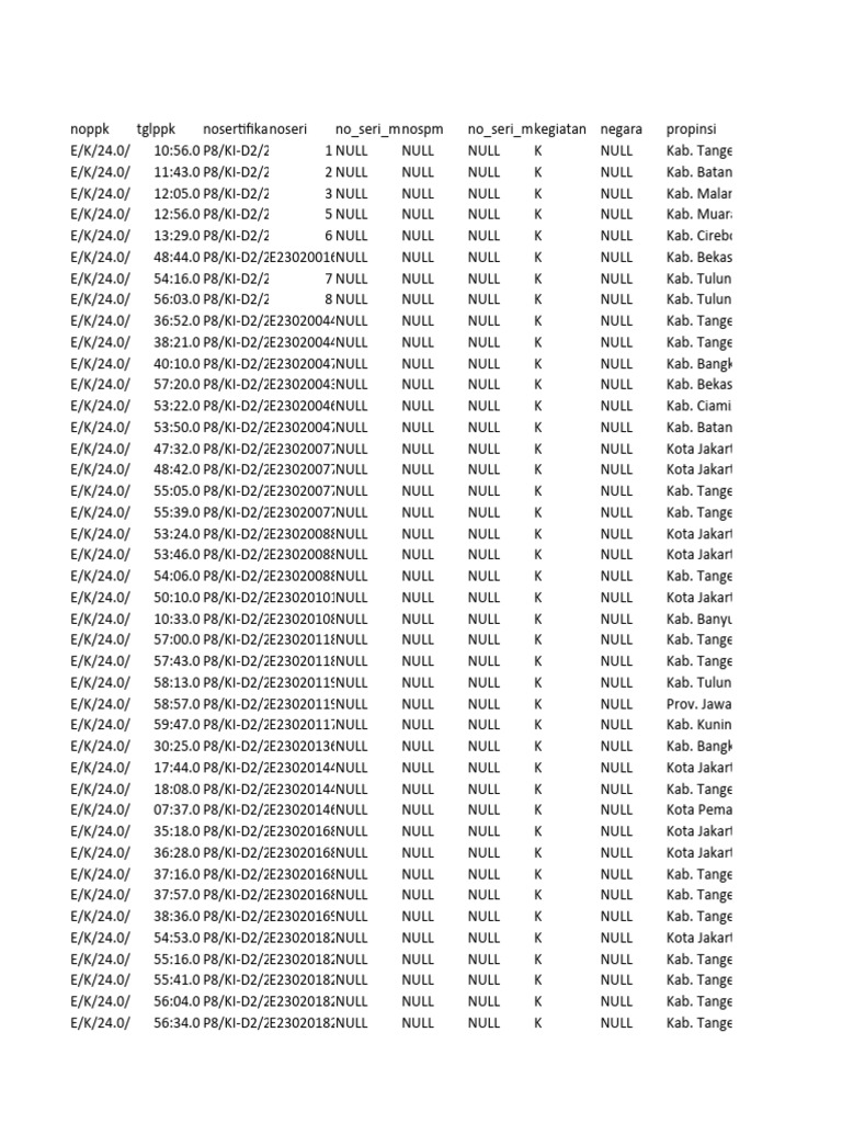 Data Januari 2023 | PDF