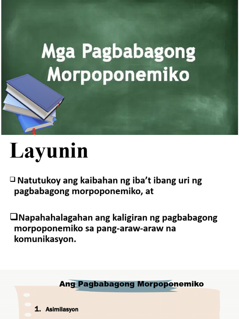 Ang Pagbabagong Morpoponemiko | PDF