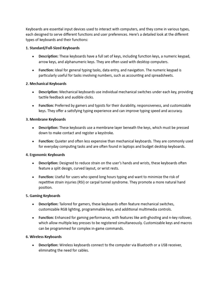 Keyboards Are Essential Input Devices Used to Interact With Computers ... Keyboards Are Essential Input Devices Used to Interact With Computers ...