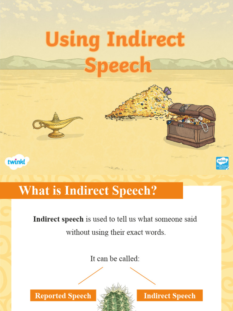 Ni L 1637241870 Using Indirect Speech Powerpoint - Ver - 2 | PDF ...