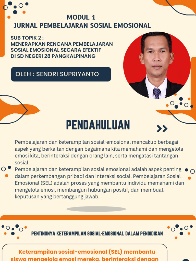 Modul 1 Jurnal Pembelajaran Sosial Emosional | PDF