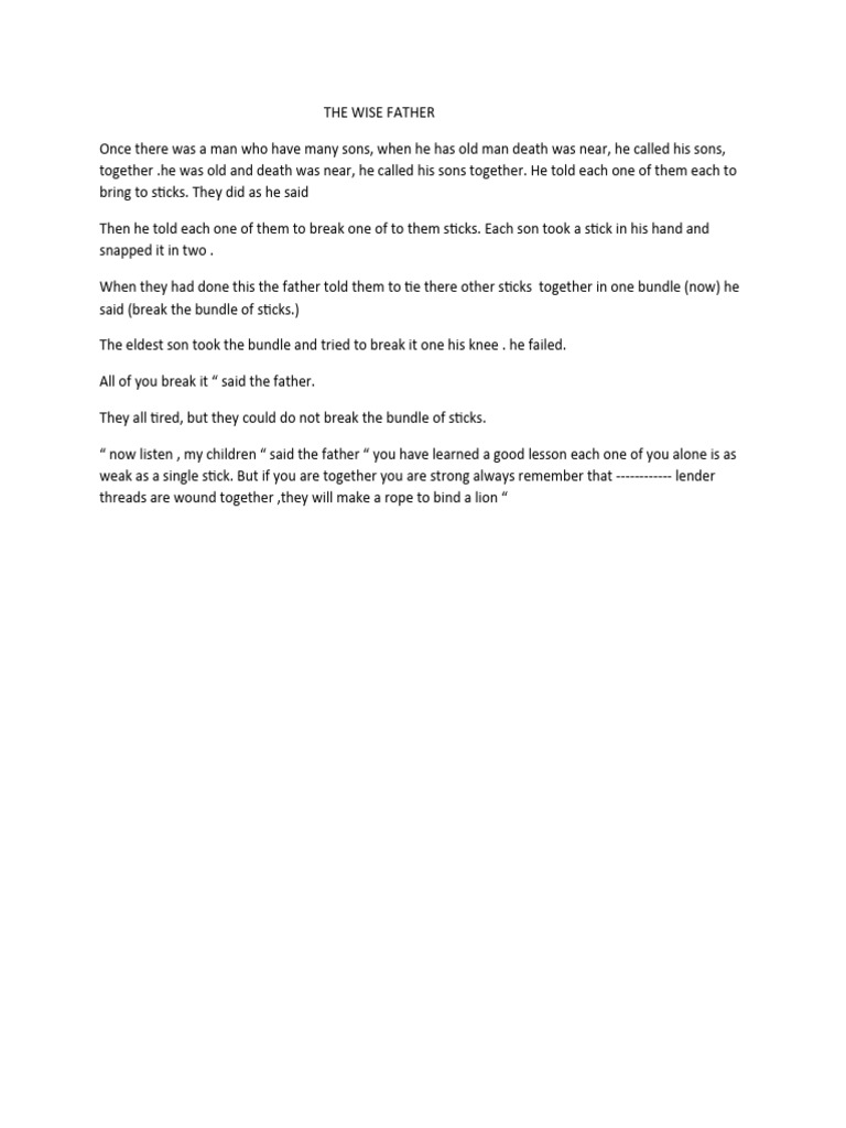 The Wise Father | PDF