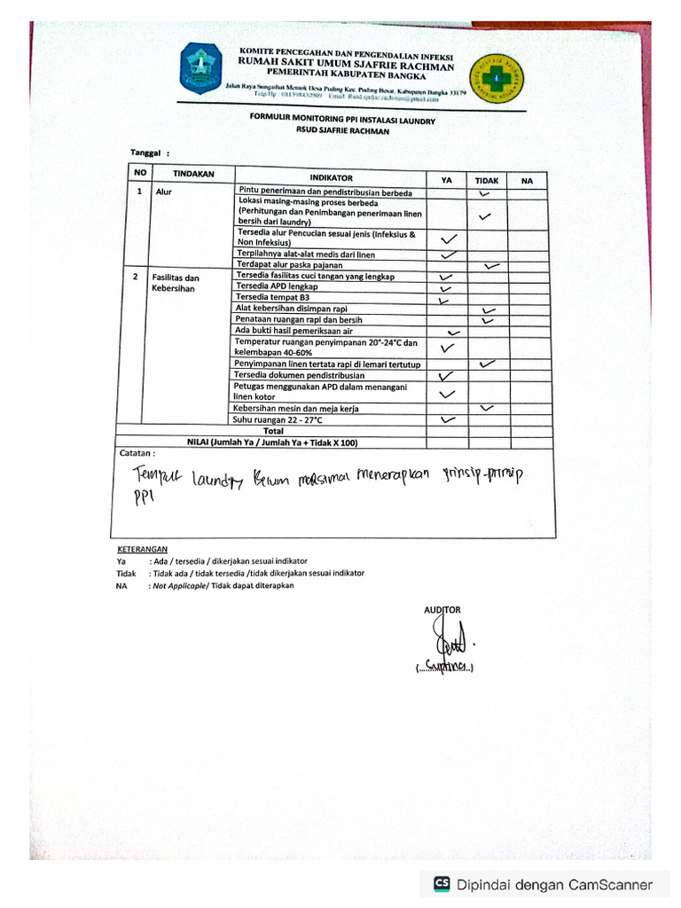 Audit PPI Laundry | PDF
