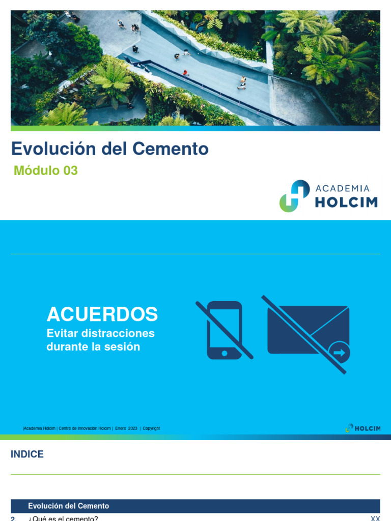 Módulo 03 Evolución del cemento | PDF | Cemento | Materiales de construcción