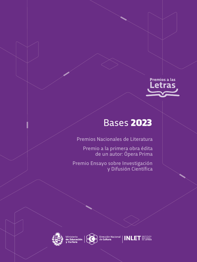 Bases2023-Premios-Letras - 0 2 | PDF | Documento de identidad | Autor