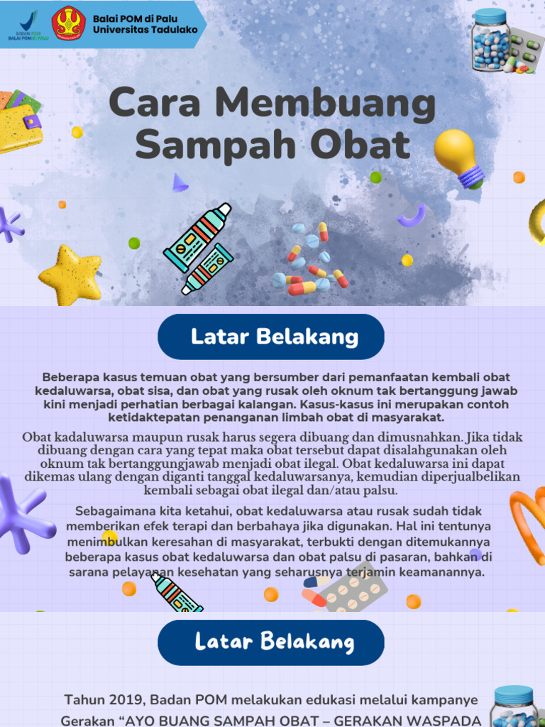 Cara Aman Buang Sampah Obat Kedaluwarsa | PDF | Kesehatan Holistik