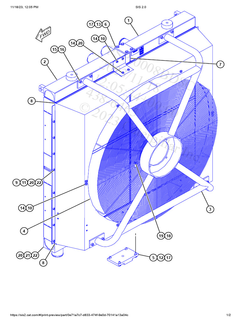 SIS 2.0 Parts List for Radiator Assembly | PDF