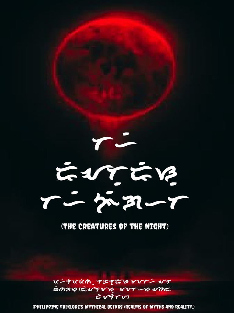 The Creatures of The Night Philippine Folklores Mythical Beings Realms ...