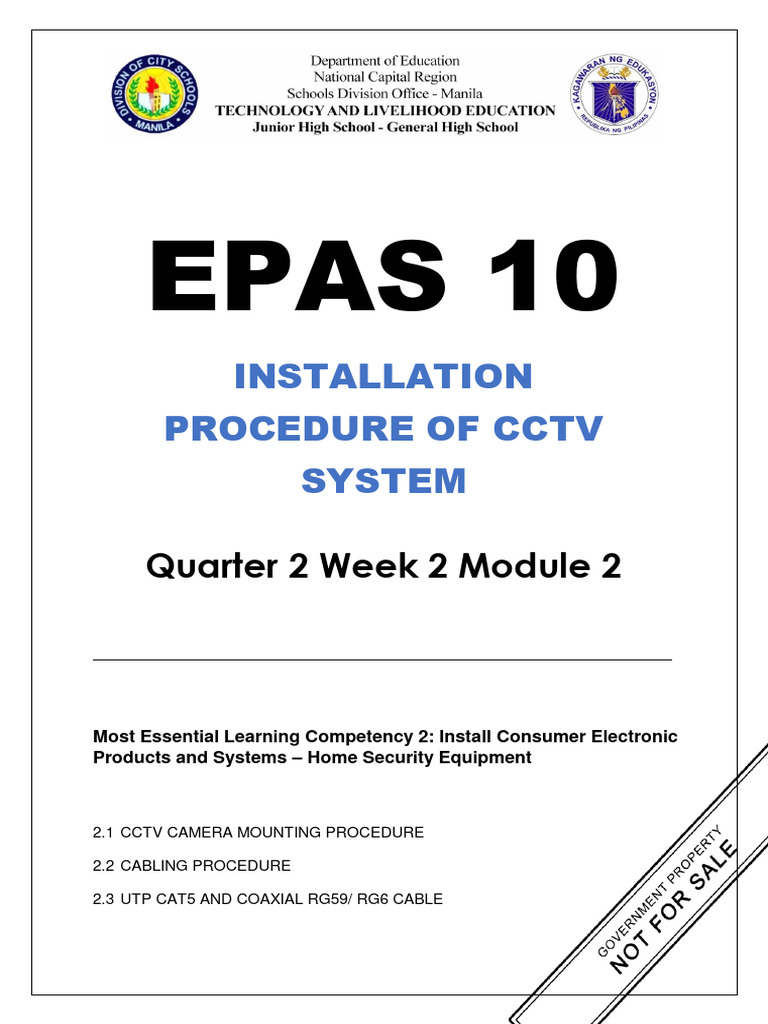 EPAS 10 - Q2 - Mod2 | PDF | Electrical Connector | Coaxial Cable