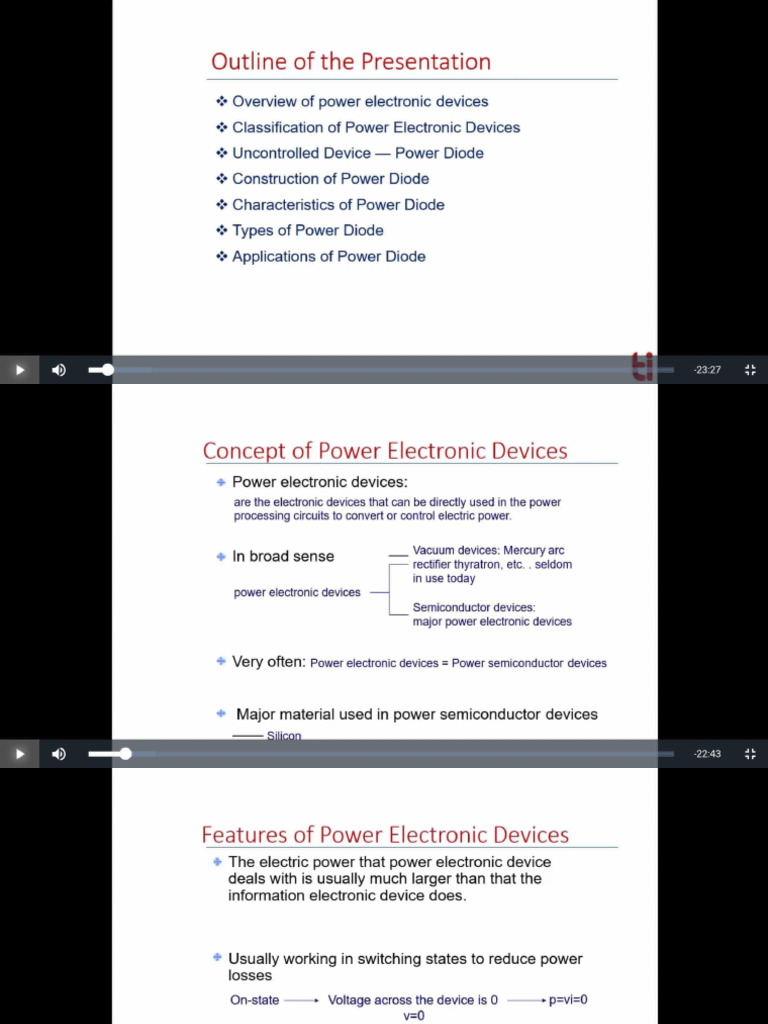 Power Electronics Devices 1 | PDF