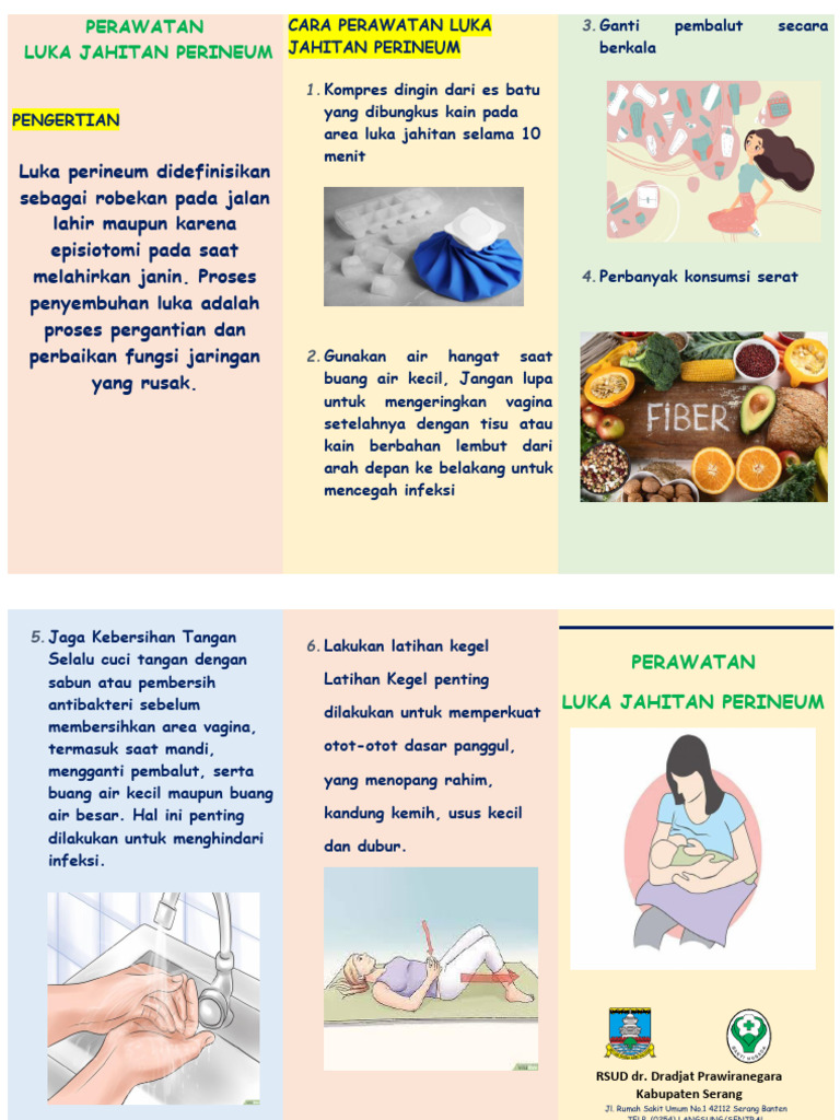 Leaflet Perawatan Luka Perineum Lina Ayu | PDF
