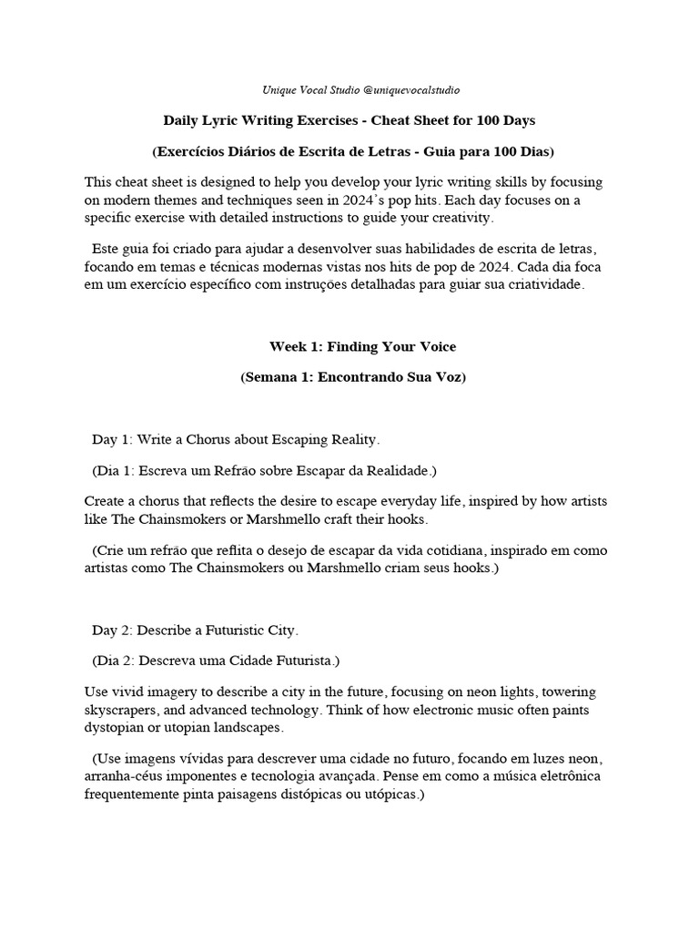 Exercícios Diários de Escrita de Letras | PDF | Estudos de Línguas ...
